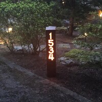 Address Sign -XL- Yard Address Sign - Rusted - Adjacent Sided - Custom ...