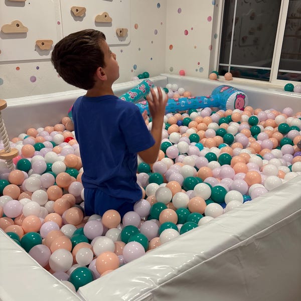 Soft Play Ball Pit, Large White Ball Pit, Soft Play Equipment, Gift for ...