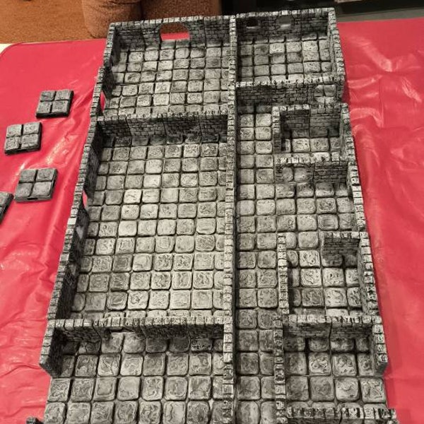 Dungeon Stone Pillars Modular Tiles D&D Terrain Tabletop RPG Dungeon ...