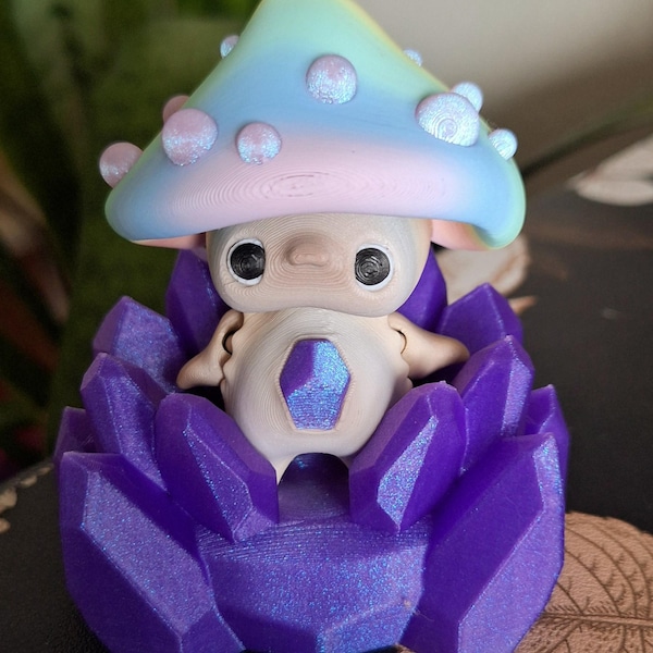 3D Printed Mushroom Pixie Fidget Toy, Desk Decor - Etsy