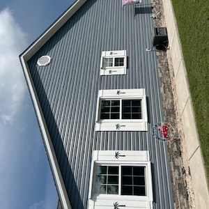 Exterior Shutter With Mid Century Modern MCM Starburst Cutout ...