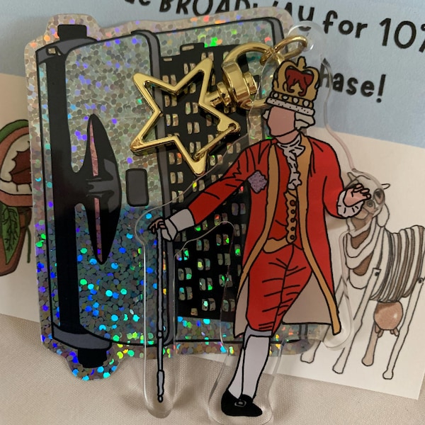 Keychain Cow Inspired Broadway Theatre Charm - Etsy