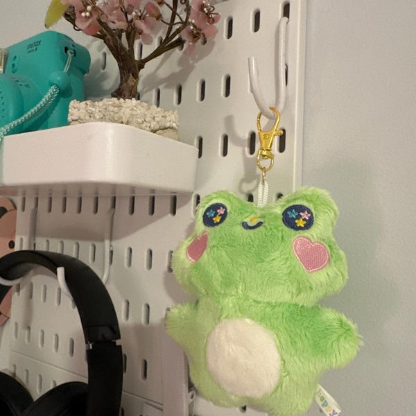 The Froggy Plush Keychain-plush Keychain-frog Plush-froggy Plush ...