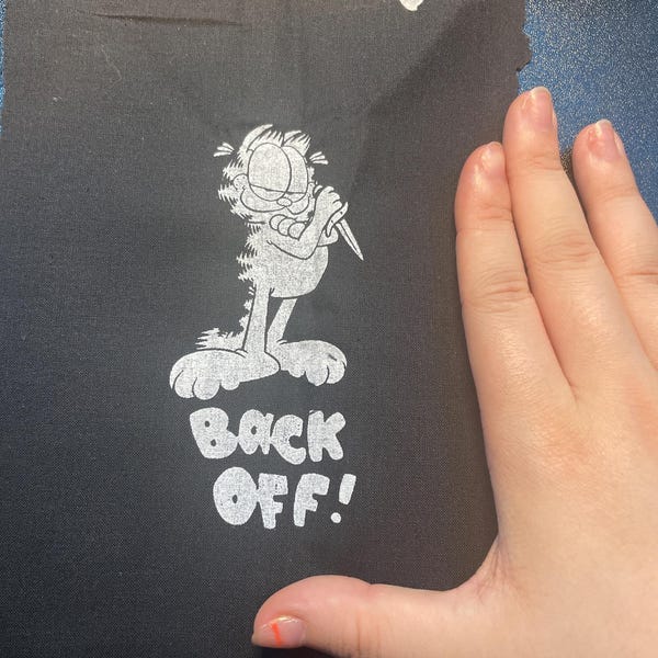 BACK OFF PATCH Sure Why Not Use This Amusing Cartoon Cat as an Icon for ...