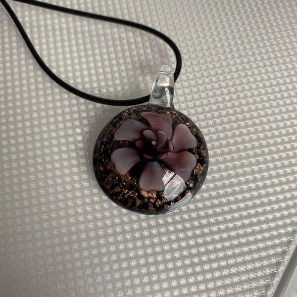 Dual Swirl Heart Pendant Necklace | Glass Heart Pendant | Swirl Heart ...