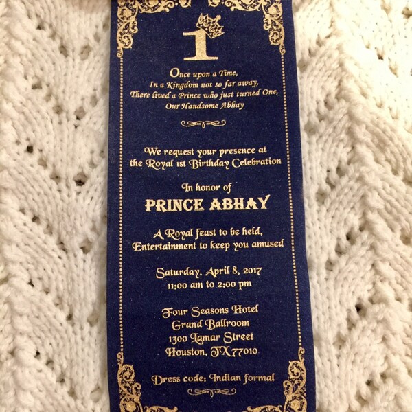 Cinderella Mini Scroll Invitation Sample Kit - Royal Theme, Scroll ...