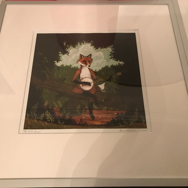 Elizabeth Foster Artist Print "the Fox & the Banjo" - Etsy
