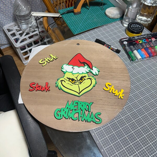 Grinch Christmas Tree 1 Multiple Sizes Laser Cut Shapes Unfinished Wood ...