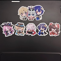 Honkai Star Rail HSR Dr.ratio Aventurine Topaz Chibi Vinyl Stickers ...