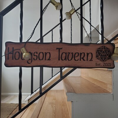 Dungeons and Dragons Wall Sign Personalized Dnd Tavern Sign Roll for ...