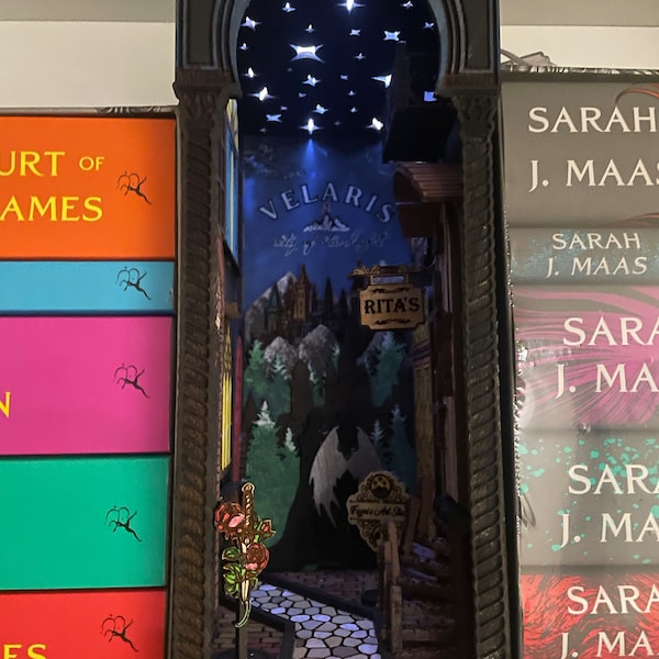 Acotar Inspired Book Nook| Fantasy Books | Bat Boys | Reading Gifts ...