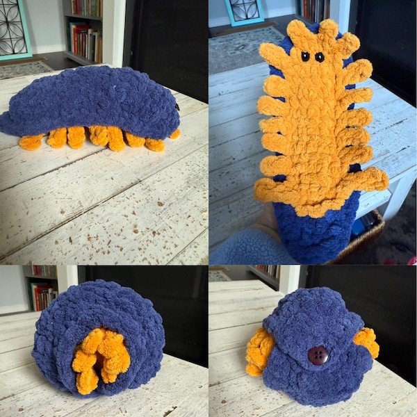 No Sew Pill Bug Crochet Pattern - Etsy