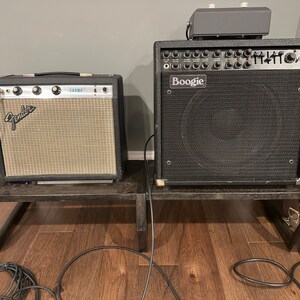 Lakefront Deluxe Amp Stand, Custom Made Solid Wood Guitar Amplifier ...