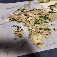 Eorzea Full Color Map From Final Fantasy XIV Online. DIGITAL DOWNLOAD ...