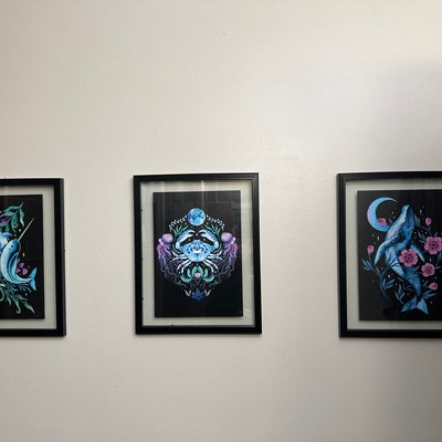 Humpback Whale Hand Signed Art Print on Textured High Quality Paper ...