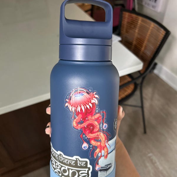 Horror Sea Creature Stickers: Jellyflesh, Heart Squid, Brain Octopus ...