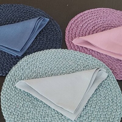 Cotton Napkin Set of 2 or 4, Dinner Napkins Bulk, Tailored Cloth ...