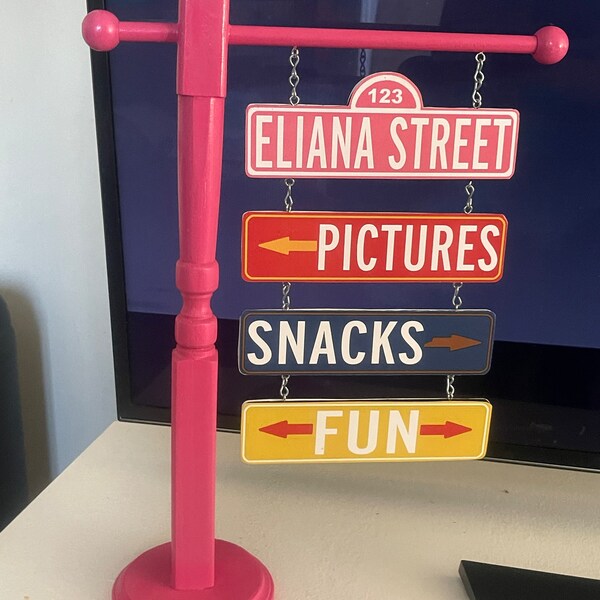 Street Sign Lamp Post 4 Tier 21 Inch Centerpiece - Etsy