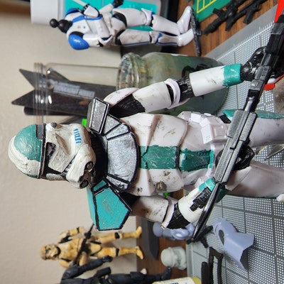 Captain Howzer Realistic Pauldron Bad Batch 1/12 & 1/6 Scale Black ...