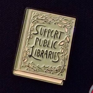 Support Public Libraries Enamel Pin Librarian - Etsy