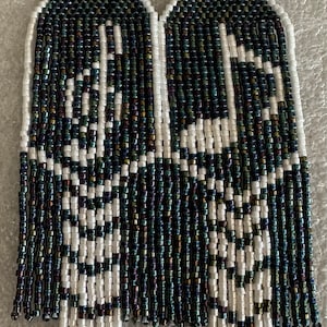 Mountain Forest Brick Stitch Fringe Earring Pattern Sun - Etsy