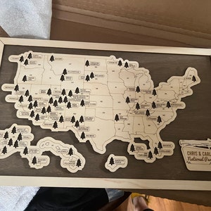 The ORIGINAL Tiktok Viral Custom PREMIUM Bucket List Map, Choose Your ...
