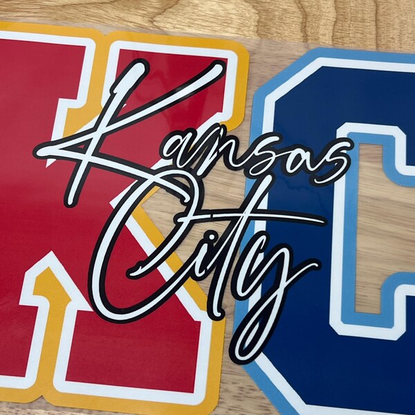 KC Football PNG Waterslide Instant Download Sublimation Digital Design ...