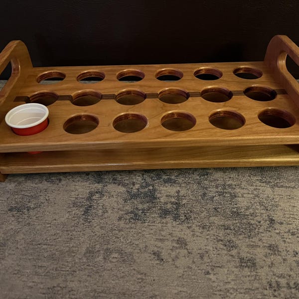 Shot Glass Carrier, Shot Flight, Shot Glasses, Handmade, Shot Tray - Etsy
