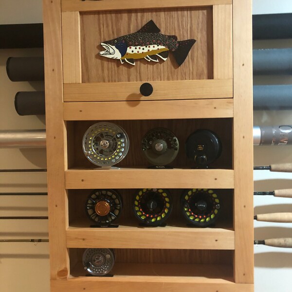 The Kinniconnick Creek Fly Rod & Reel Storage Cabinet - Please See ...