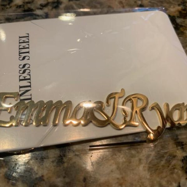 20 Font Styles Customized Keyring Stainless Steel Name Personalized ...