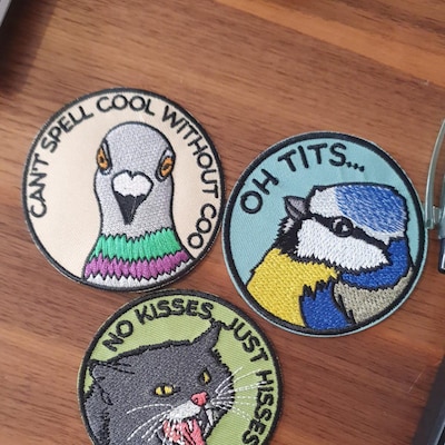 Skeleton Middle Finger Embroidered Patch / Vegan Adhesive / Gothic ...