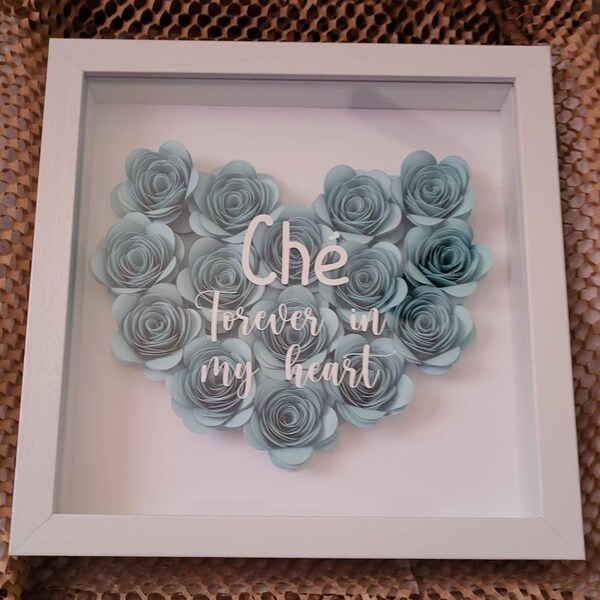 Hometown Rolled Paper Flower Sign Housewarming Gift Anniversary Gift ...