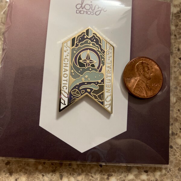 Chaotic Neutral Alignment - Character Builder Series - Hard Enamel Pin ...