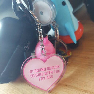 Return to Fat Ass Keychain, Acrylic Keychain, Baddie Keychain, Car ...
