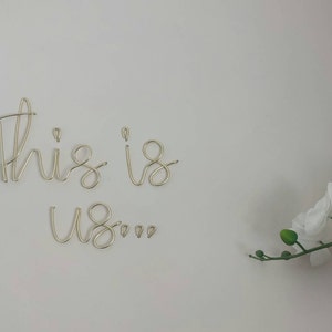 This is Us - Wire Wall Words - Bespoke Art - Etsy