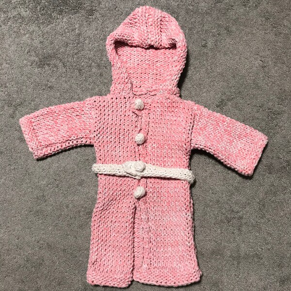 Loom Knit Baby Bathrobe PATTERN. Spa Quality and Teddy Bear Themed ...