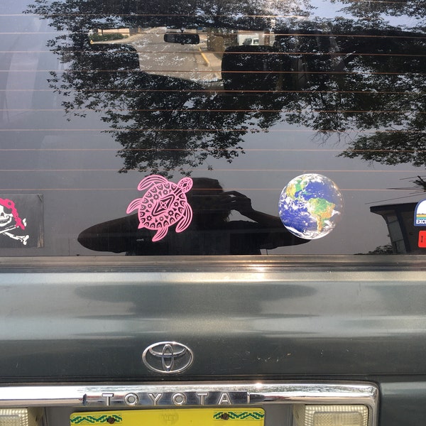 Earth Decal, -multiple Sizes- Earth Sticker, World Decal, World Sticker ...