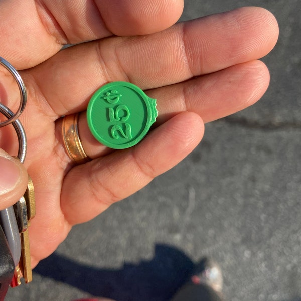 3D Printed Quarter Token Keeper for Shopping Carts - Free Shipping ...