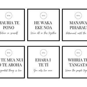 Te Reo Maori Whakatauki Māori Language Print Aotearoa New Zealand ...
