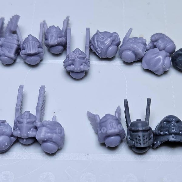 3d Printed Winged Helmets X 10 Eternal Pilgrims Templar Bucket Helmet ...