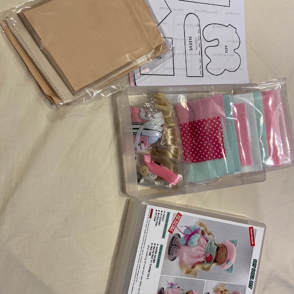 DIY Doll Kit Make Your Own Interior Doll Sewing Kit Pattern (kitty) - Etsy