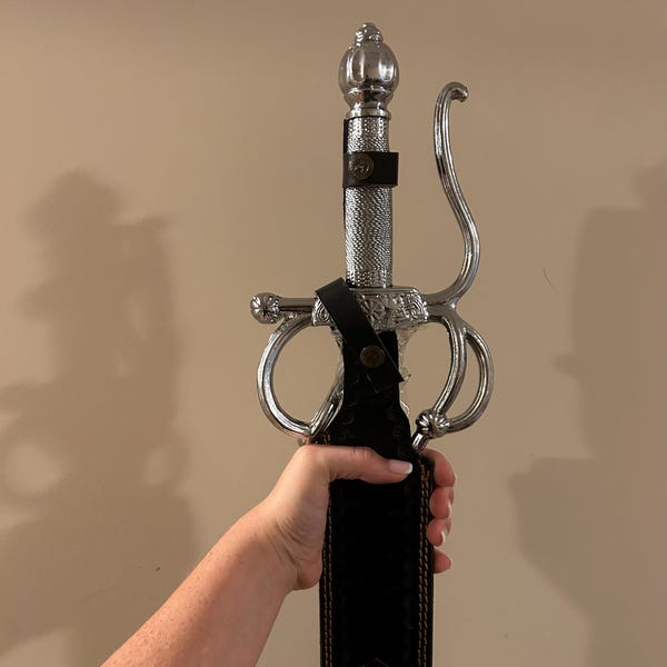 22" Custom Handmade Damascus Steel Sword With Metal Casted Guard Pommel ...