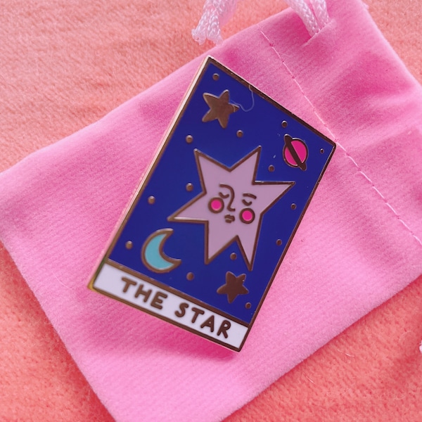 The Star Hard Enamel Pin *reduced to Clear* - Etsy