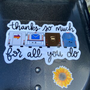 Thank You Mailbox Decal New Mailman Sticker Mailman Gift - Etsy