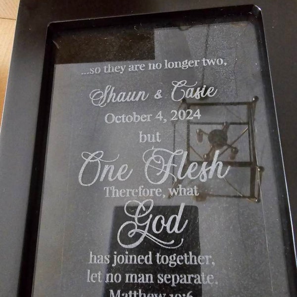 Custom They Are No Longer Two but One Flesh 3-piece Unity Sand Ceremony ...