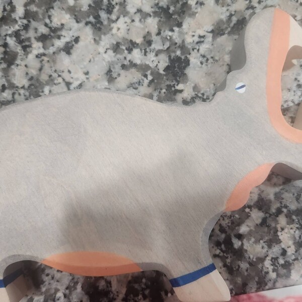 Wooden Dog, Flecked Dog, Dog Figurine, Wooden Animals, Wooden Dogs, Dog ...