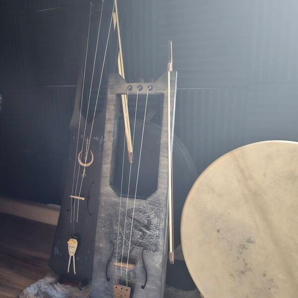 Talharpa Bass “magic Symbol”, Alt Tagelharpa, Jouhikko, Medieval ...