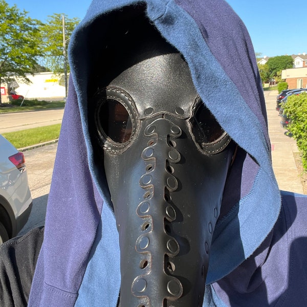 Schnabel Plague Doctor Mask in Leather - Etsy