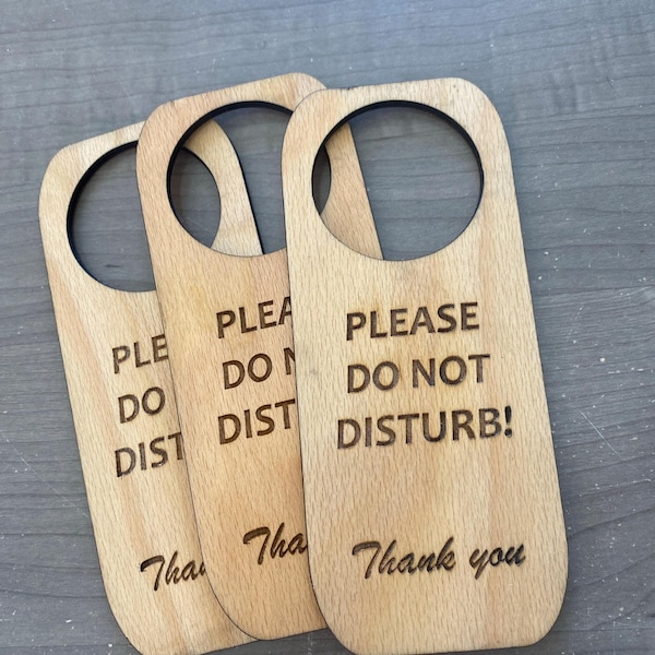 Personalized Do Not Disturb Wooden Door Sign, Custom Side, Door Sign ...