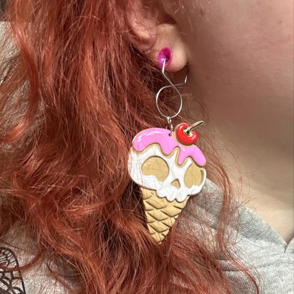 Psychobilly Halloween Ice Cream Shoes Eyeball Clay Women's Heels Size 5 ...